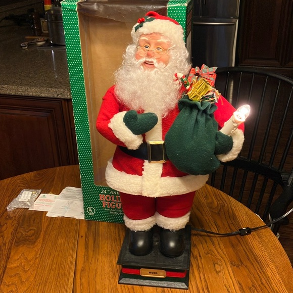 Holiday Creations | Holiday | Vintage 24 Inch Animated Santa Moving Arm ...